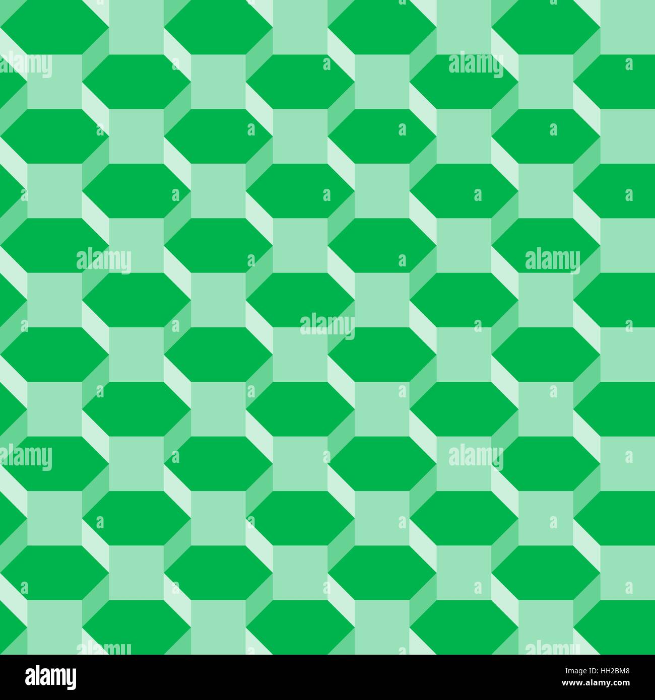 Isometric hexagon pattern - 3D seamless editable geometric vector ...