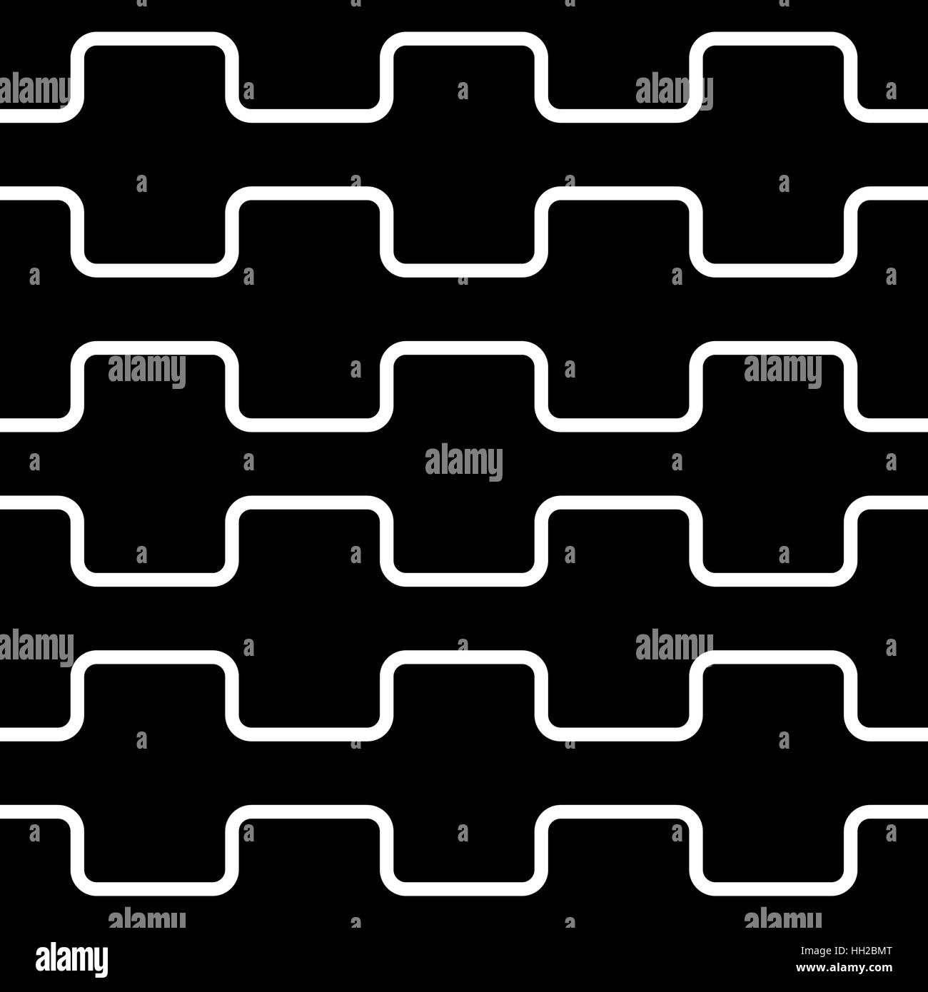 Square wave with round corners tile pattern - seamless editable ...