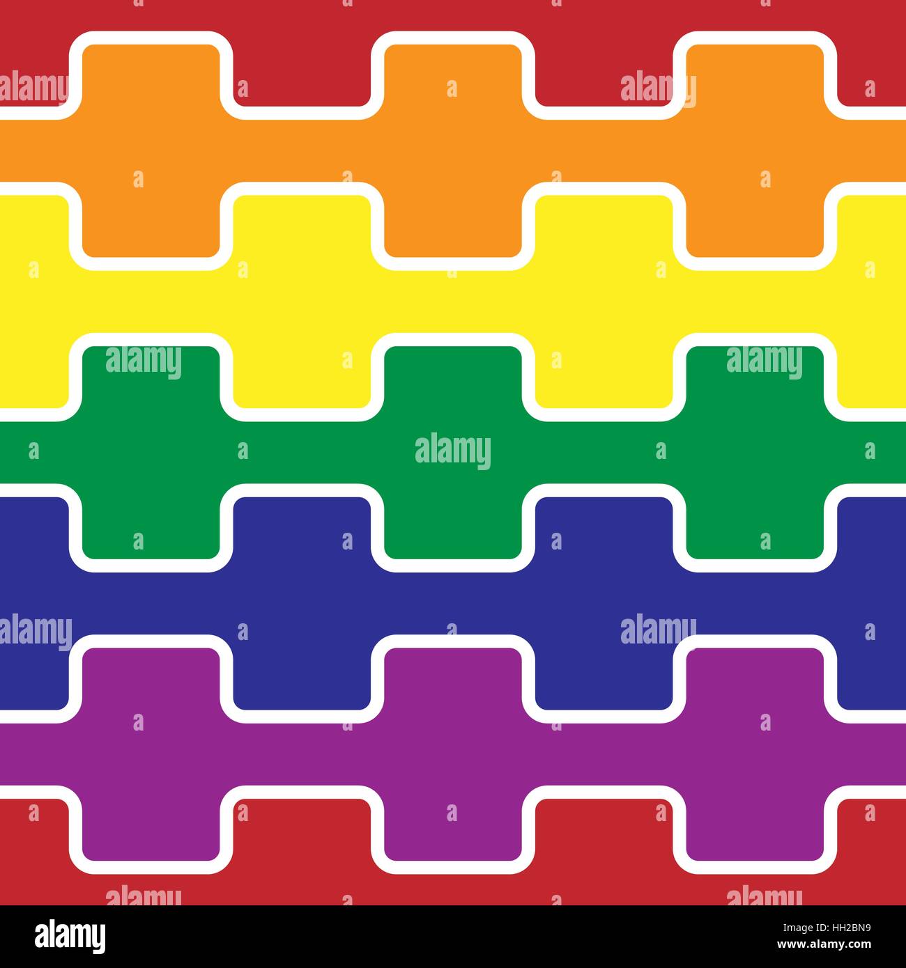 Square wave with round corners tile pattern - seamless editable ...