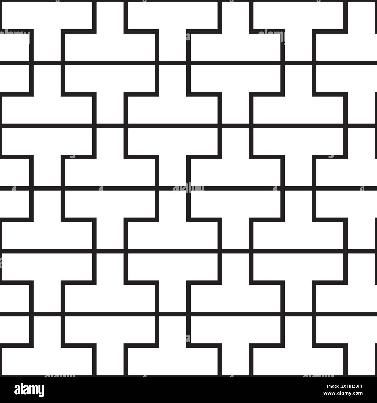 Short letter T tile pattern - seamless editable repeating vector ...