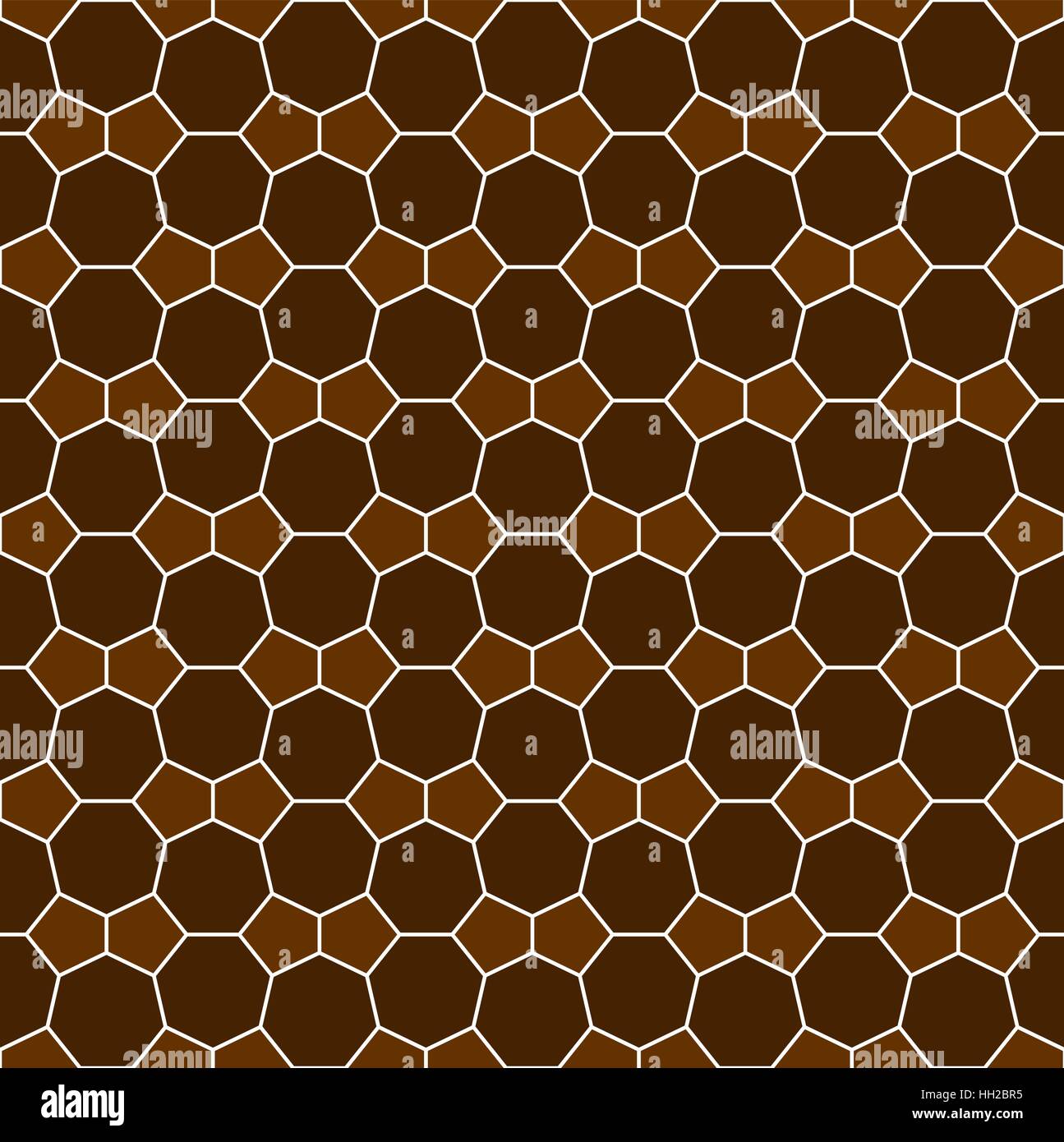Heptagon and pentagon tile pattern - seamless editable repeating vector ...