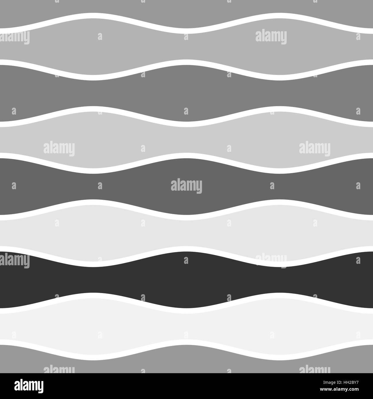 Simple repeating wave pattern tile - seamless editable vector ...