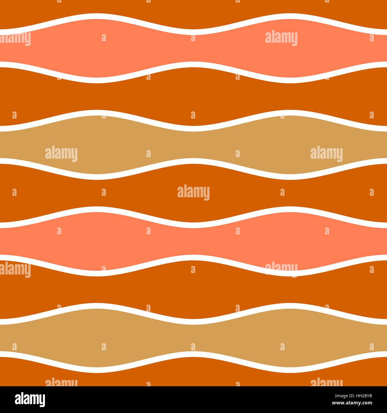 Simple repeating wave pattern tile - seamless editable vector ...