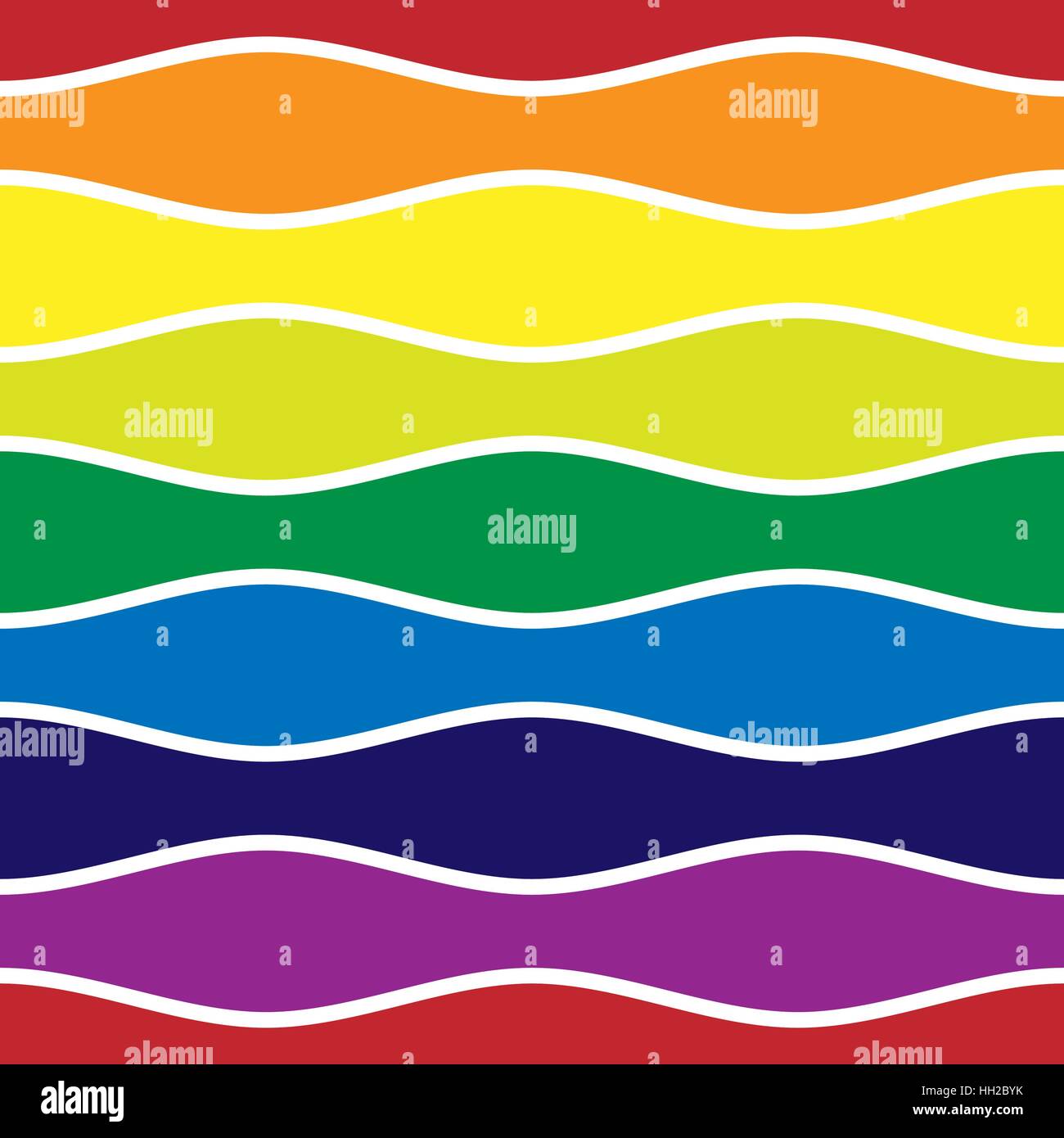 Simple repeating wave pattern tile - seamless editable vector ...