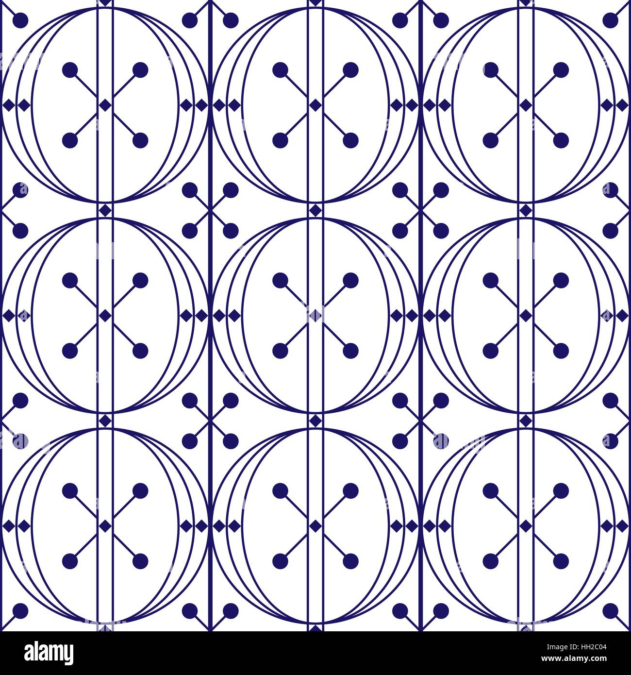 Traditional wrought iron gate tile pattern - seamless editable vector ...