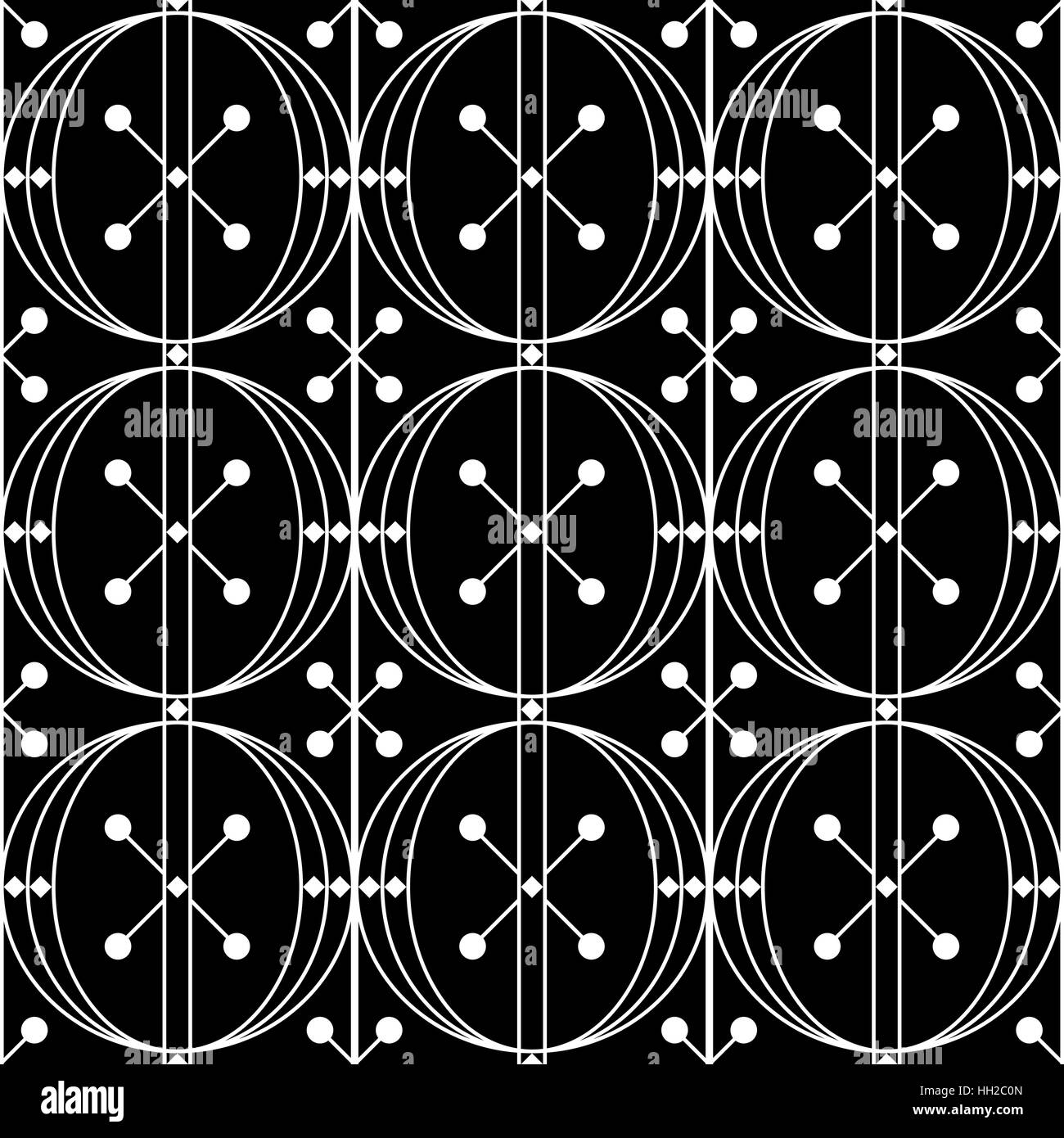 Traditional wrought iron gate tile pattern - seamless editable vector ...