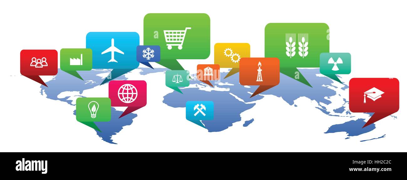 Global internet vector illustration Stock Vector Image & Art - Alamy