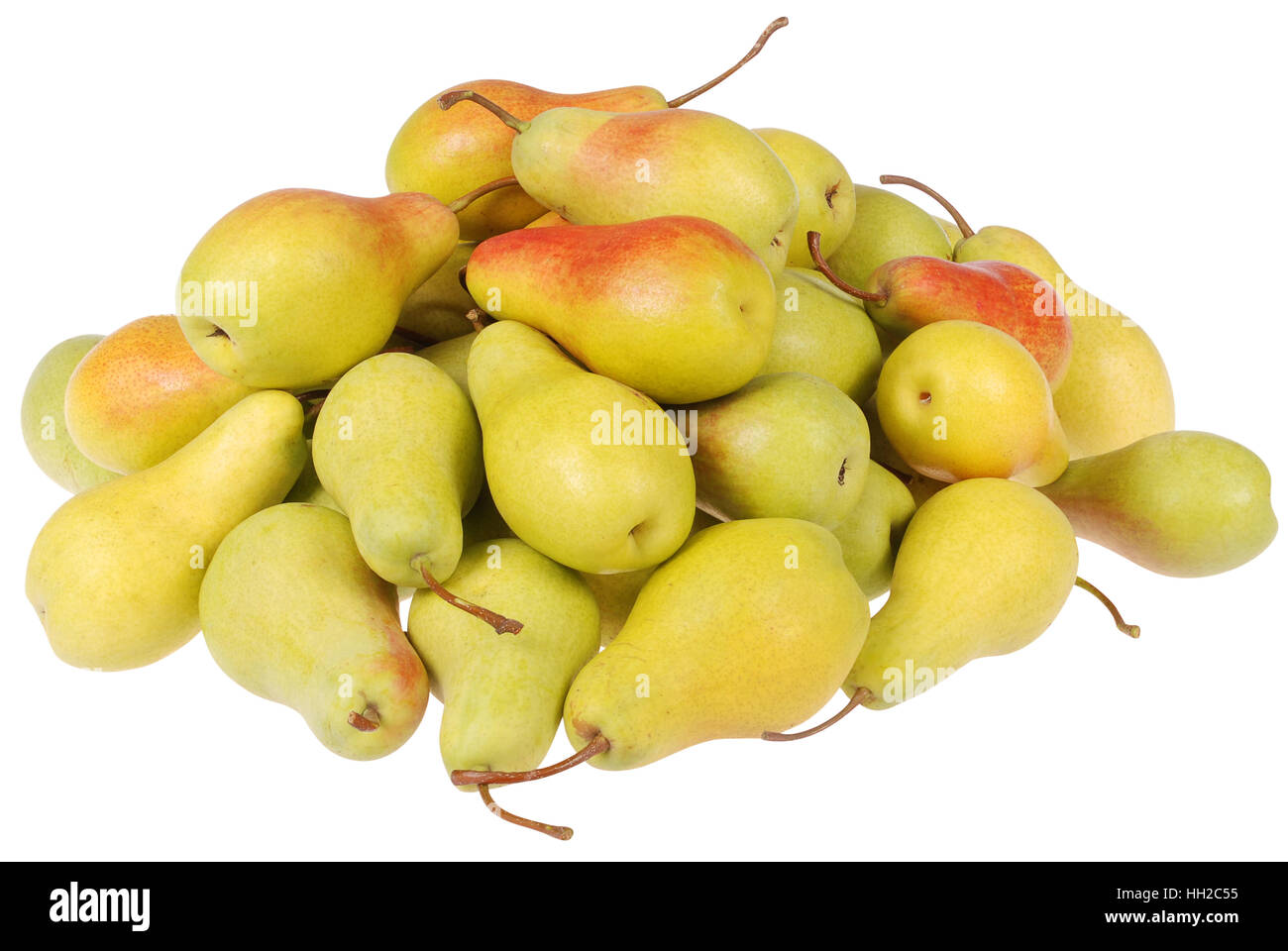 A lot of pears on white background. Clipping path included Stock Photo ...