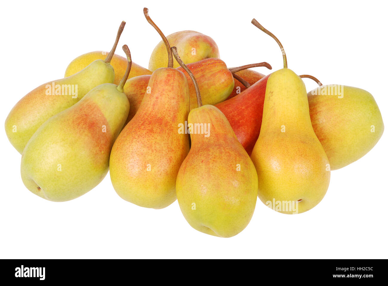 A lot of pears on white background. Clipping path included Stock Photo ...