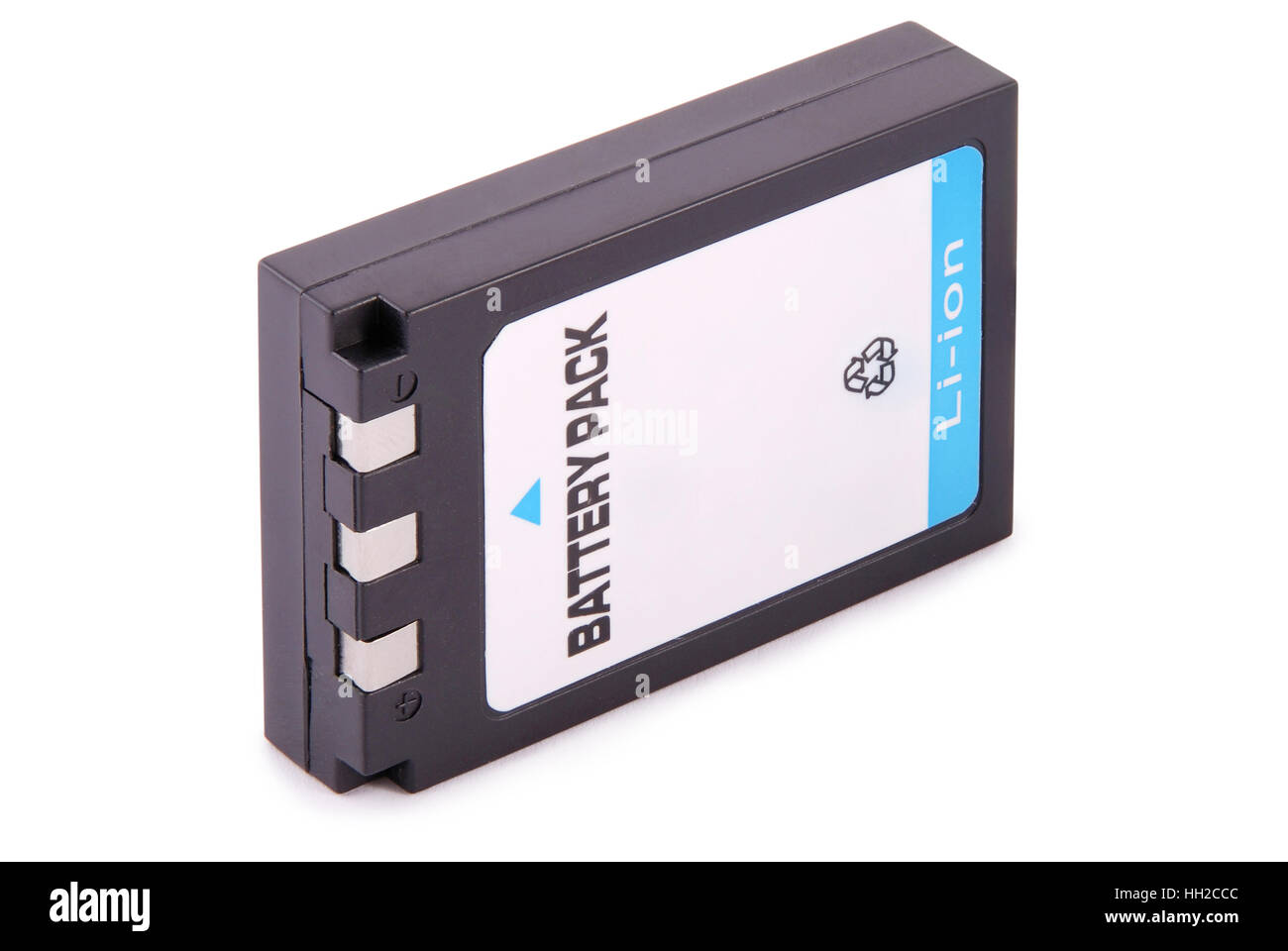 Black lithium-ion battery pack on white. Clipping path included Stock ...
