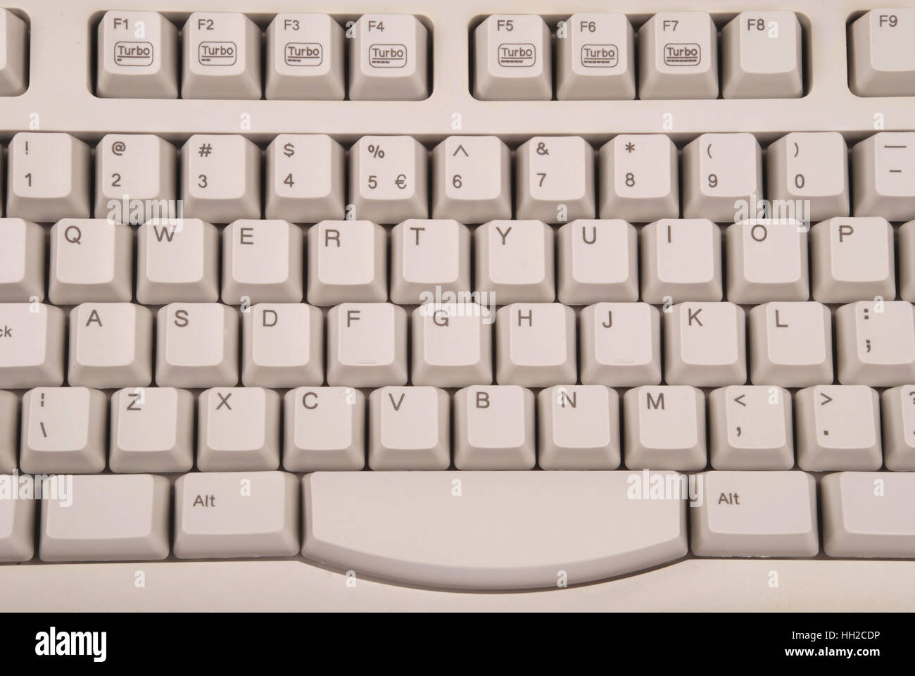 Gray computer keyboard. One gray technology background Stock Photo - Alamy