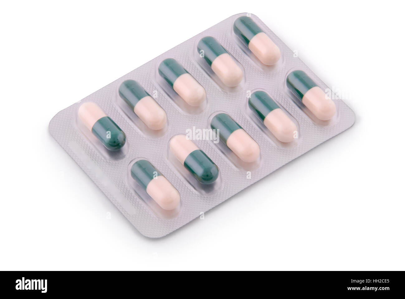 Capsules with a medicine in packing, tablets. Clipping path included ...