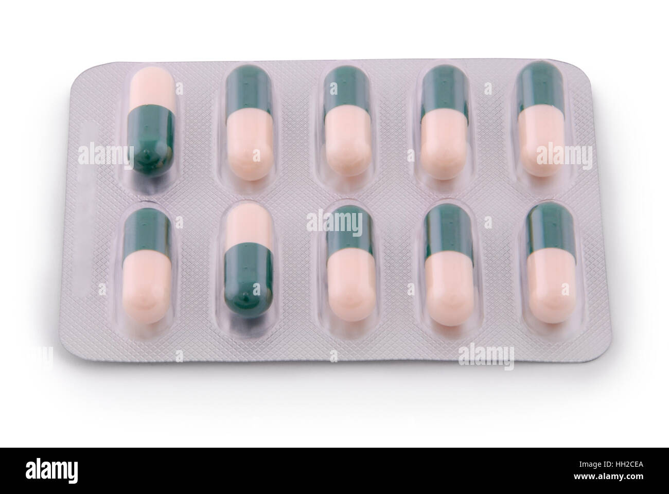 Capsules with a medicine in packing, tablets. Clipping path included ...