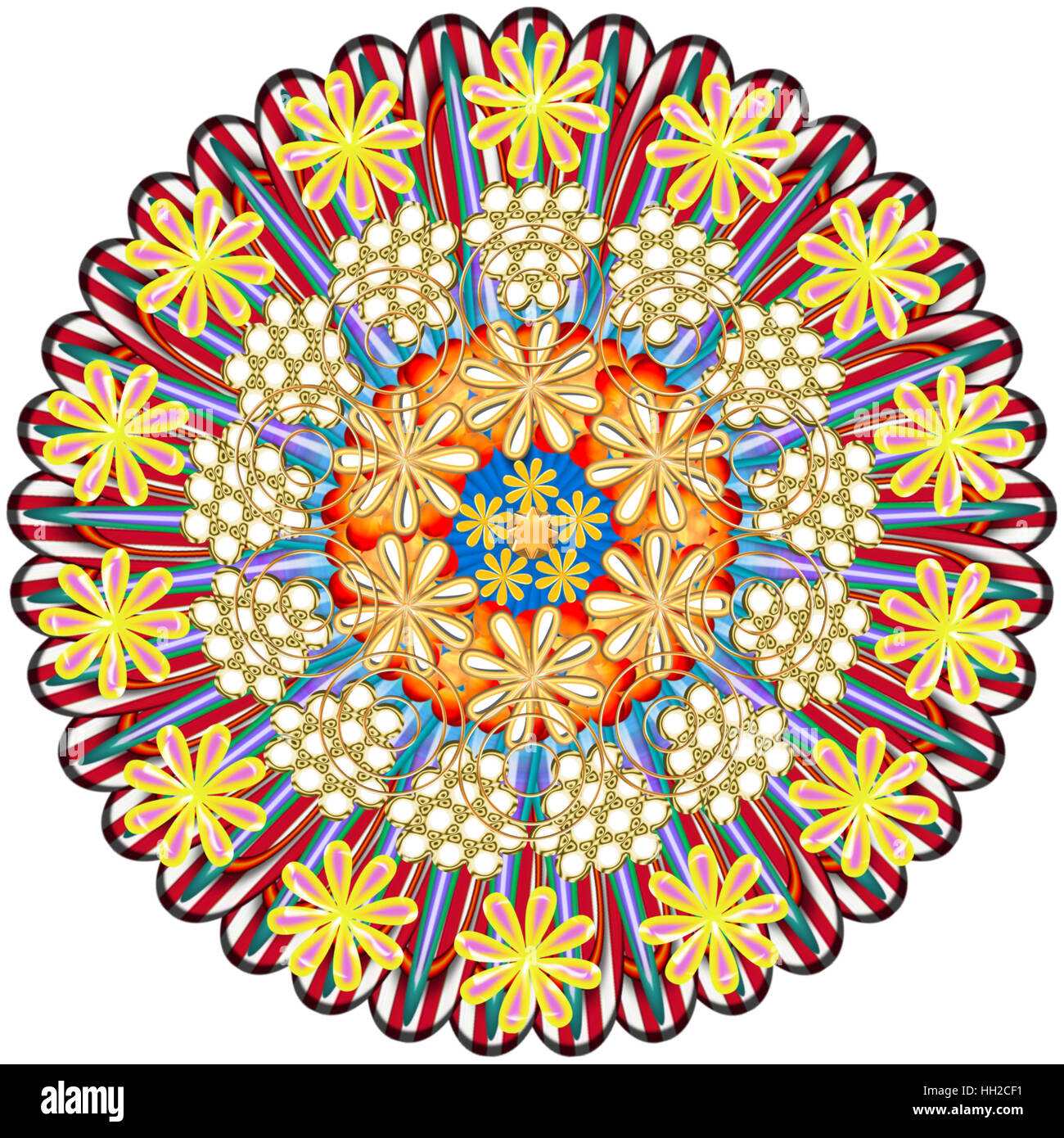 Three dimensional mandala hi-res stock photography and images - Alamy