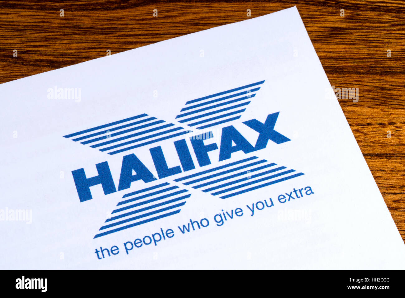 LONDON, UK - JANUARY 13TH 2017: The logo for Halifax Bank on one of ...
