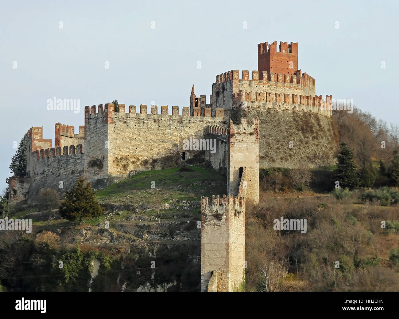 Magnificent Castle Soave ancient medieval prison in the Province of ...