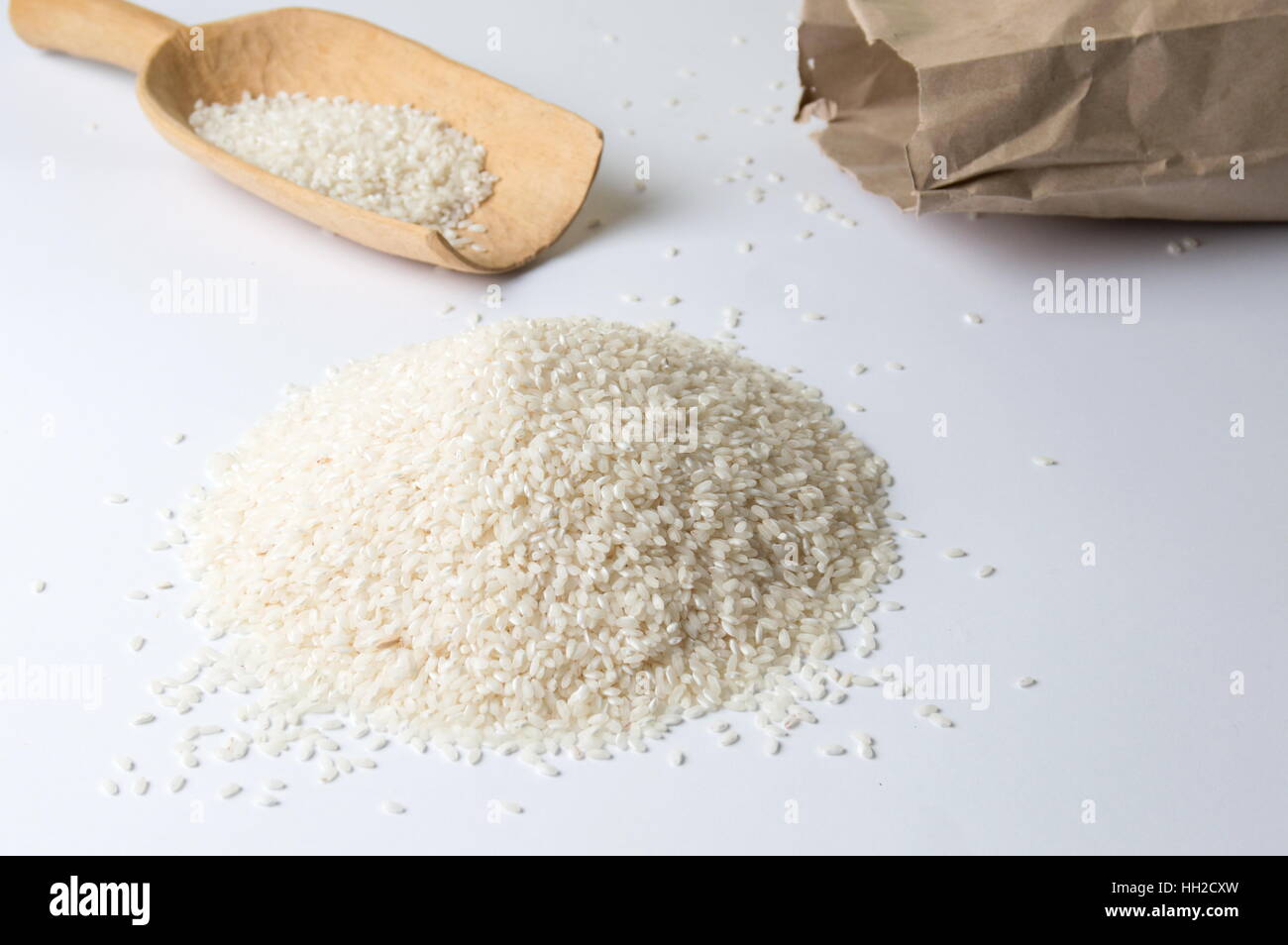 Big pile white rice hi-res stock photography and images - Alamy