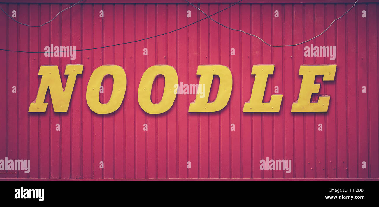 Noodle Bar Sign Stock Photo - Alamy