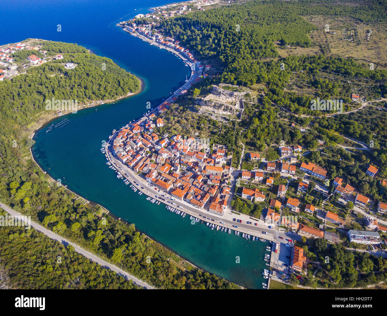Town of Novigrad, Dalmatia, Croatia Stock Photo - Alamy