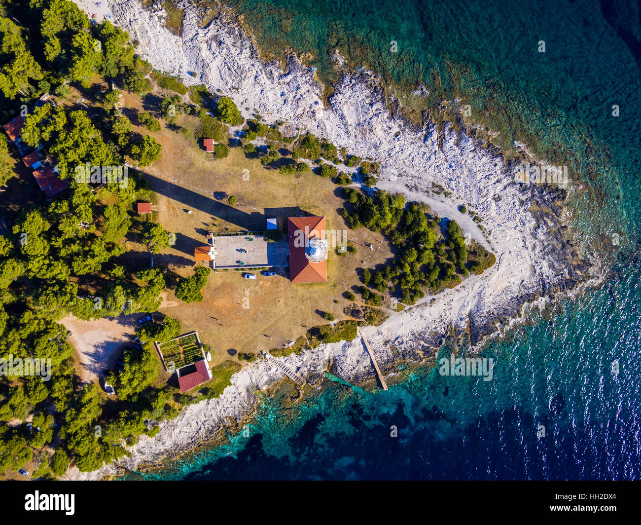 Ligthouse Veli rat, island Dugi otok, Croatia Stock Photo - Alamy