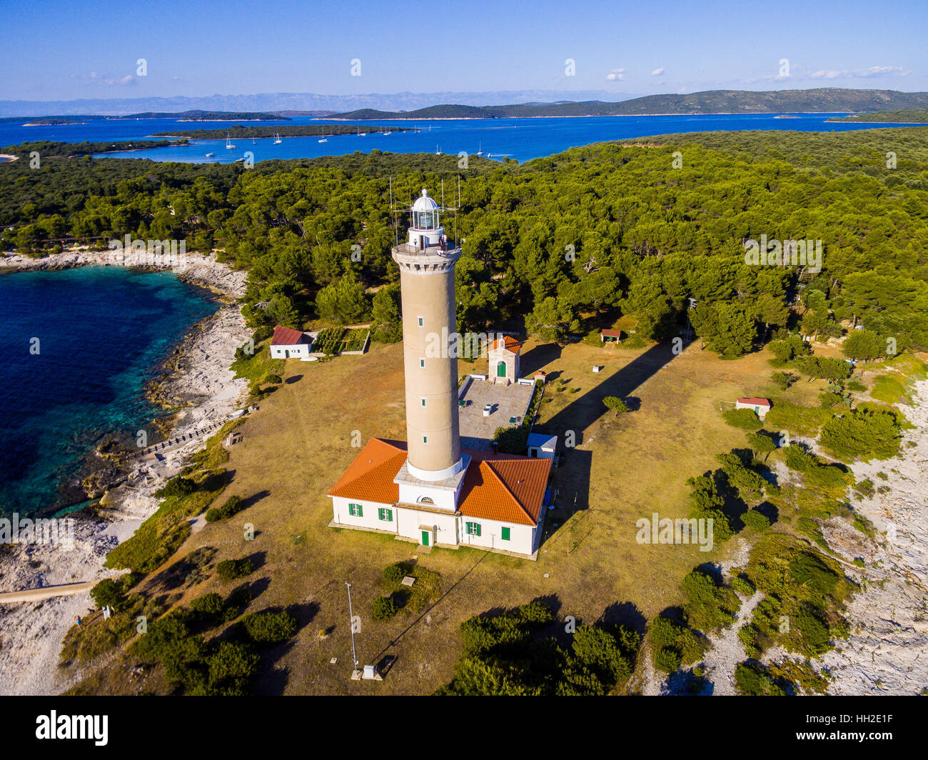 Ligthouse Veli rat, island Dugi otok, Croatia Stock Photo - Alamy