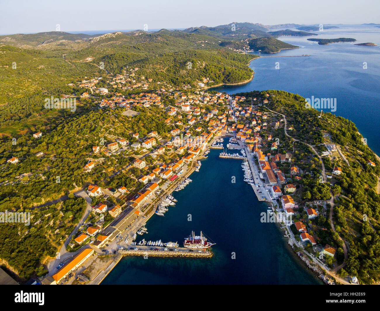 Town of Sali, island Dugi otok, Adriatic, Croatia Stock Photo - Alamy