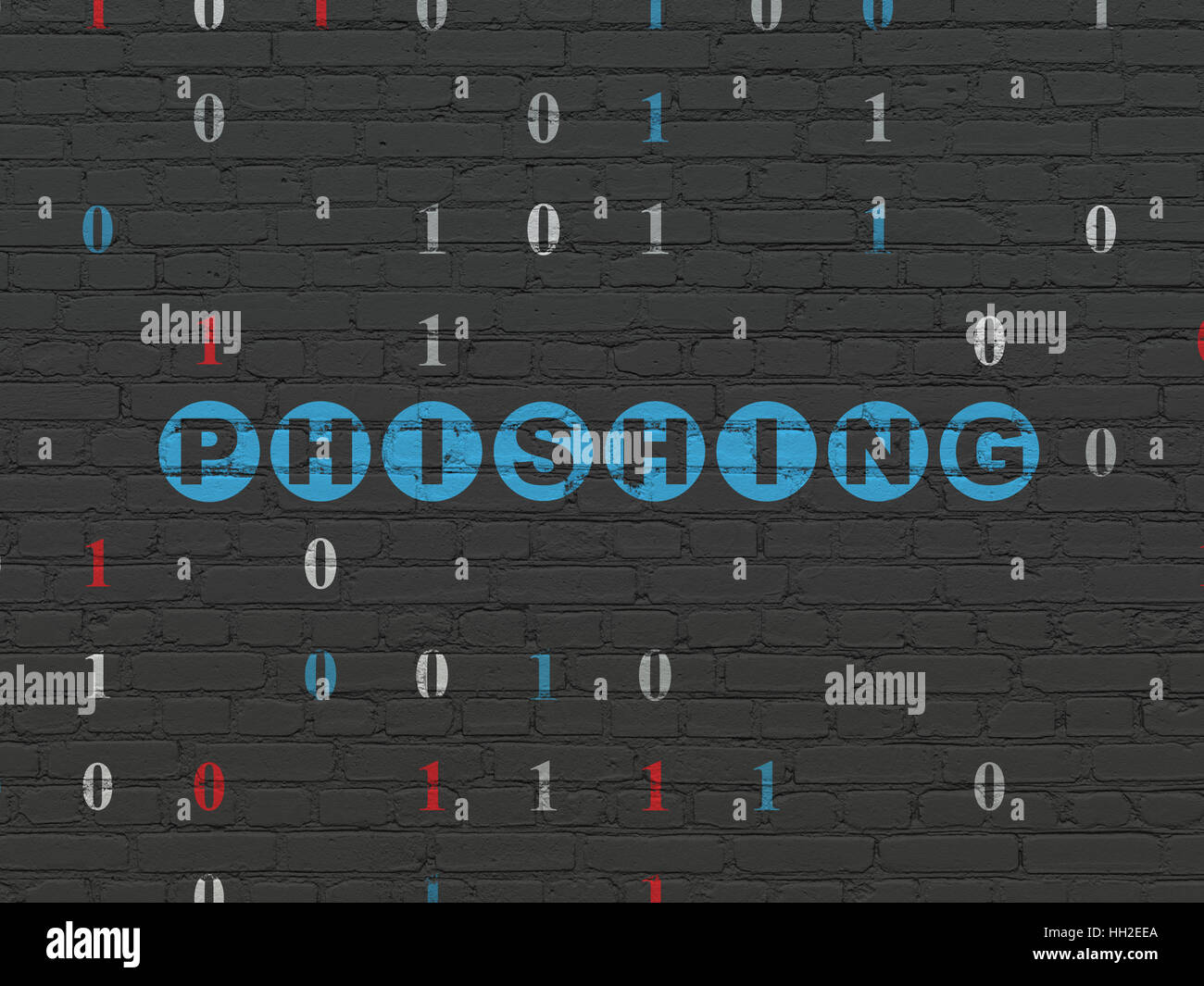Protection concept: Phishing on wall background Stock Photo - Alamy