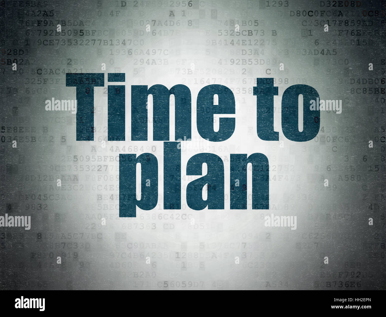 Time concept: Time to Plan on Digital Data Paper background Stock Photo ...
