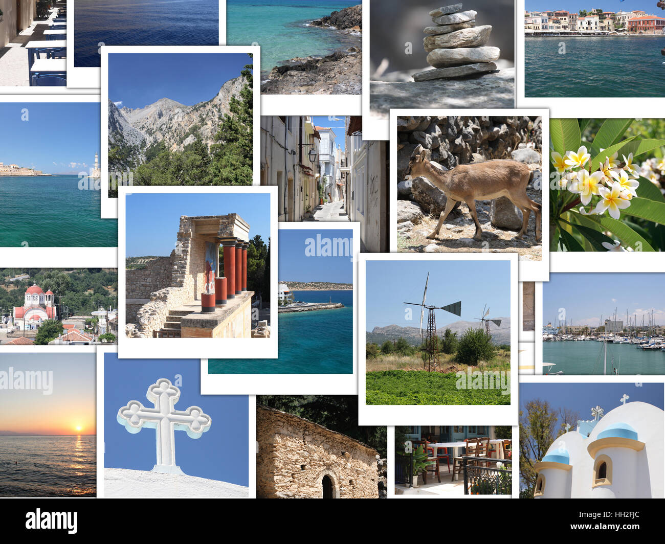 Photo collage greece hi-res stock photography and images - Alamy