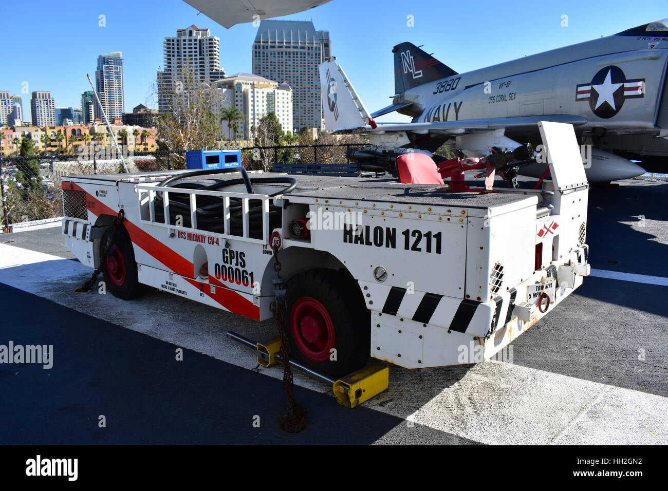 San Diego, California - USA - Dec 04,2016 - USS Midway Halon 1211 Stock ...