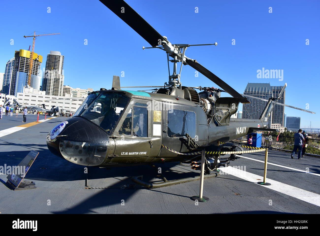 San Diego, California - USA - Dec 04,2016 - Navy Helicopter Gunship USS ...