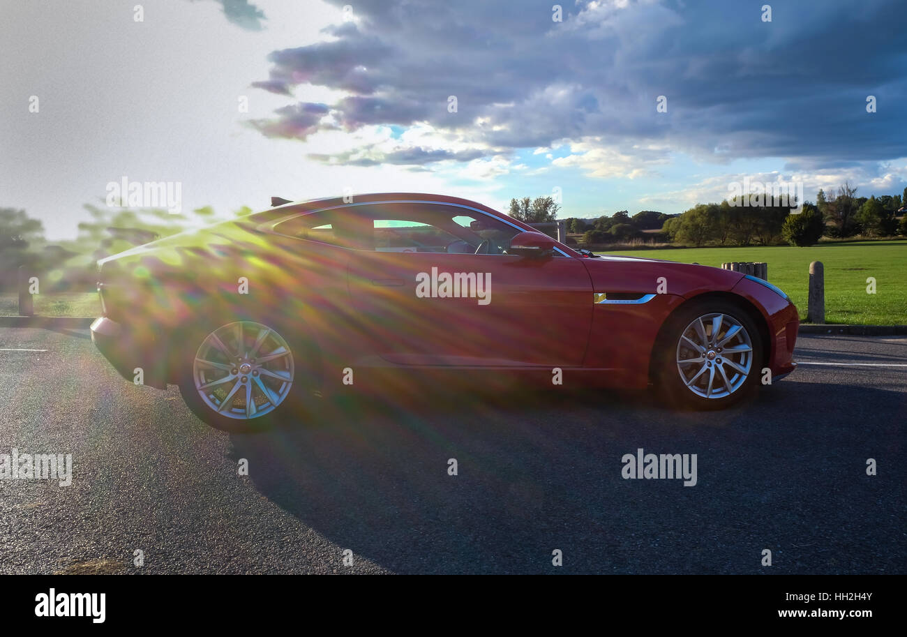 Sports car sun burst hi-res stock photography and images - Alamy