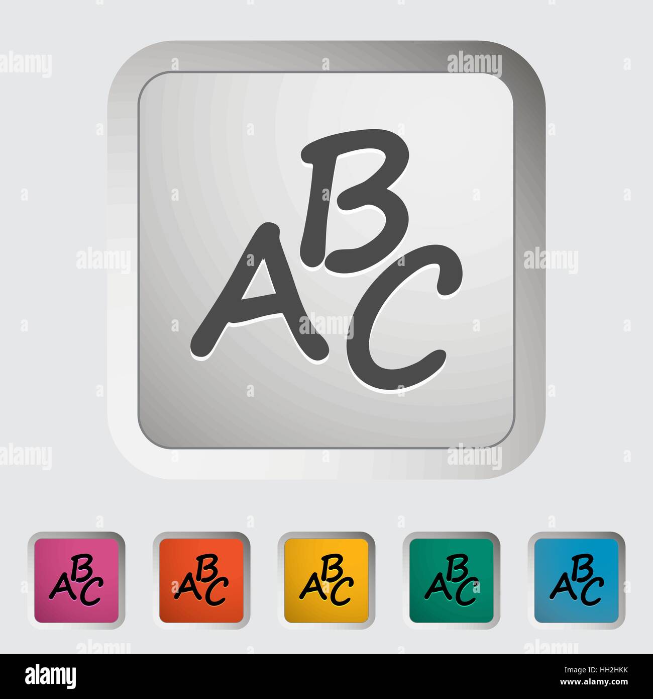 Alphabet. Single icon. Vector illustration Stock Vector Image & Art - Alamy
