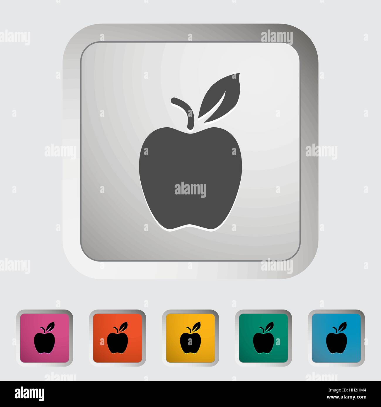 Apple. Single icon. Vector illustration Stock Vector Image & Art - Alamy