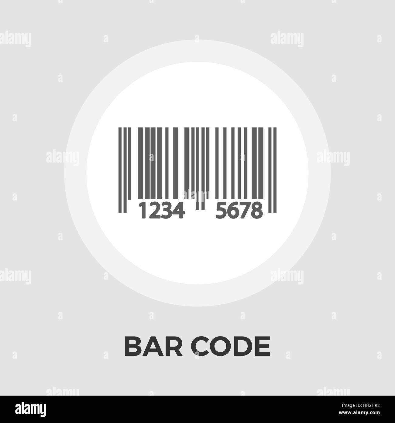 Bar code icon vector. Flat icon isolated on the white background ...