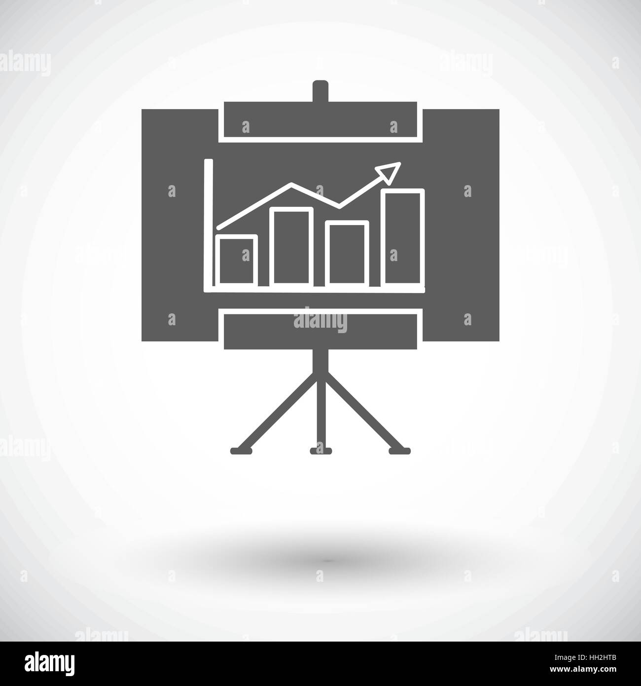 Board. Single flat icon on white background. Vector illustration Stock ...