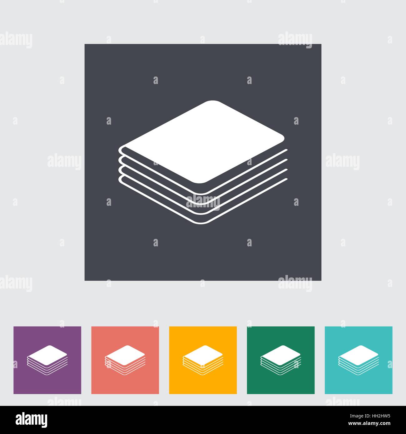 Book. Single flat icon. Vector illustration Stock Vector Image & Art ...