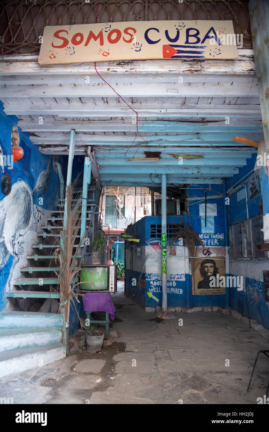 Entrance of a typical Havana house , Cuba Stock Photo - Alamy