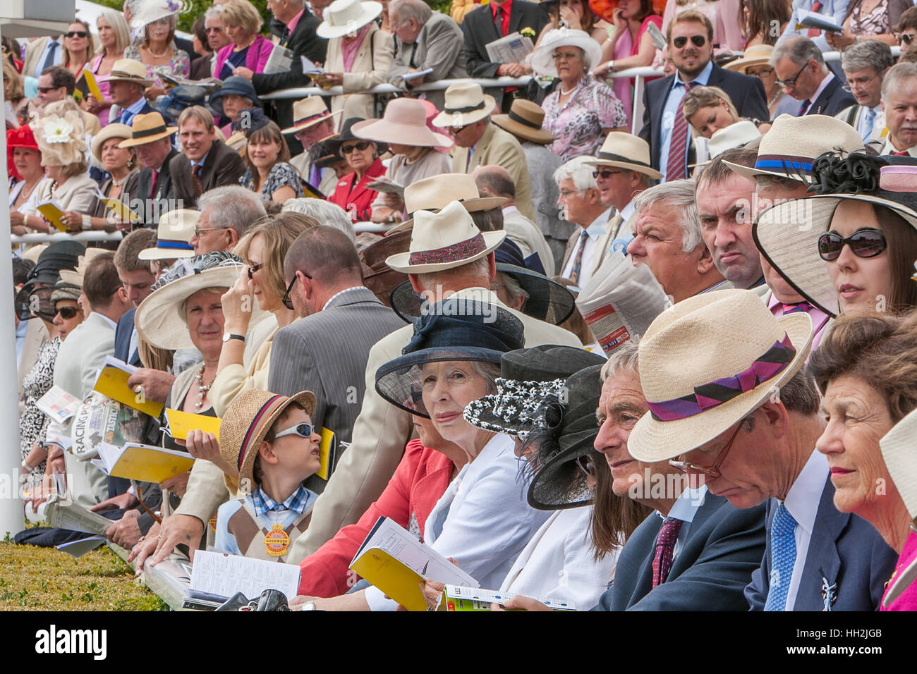 Crowd of racing fans at Goodwood Racecourse Stock Photo - Alamy