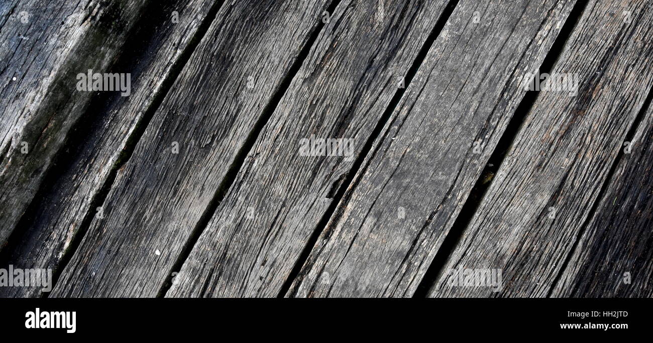 Wood pier, abstract texture of a natural gray. View of old weathered ...
