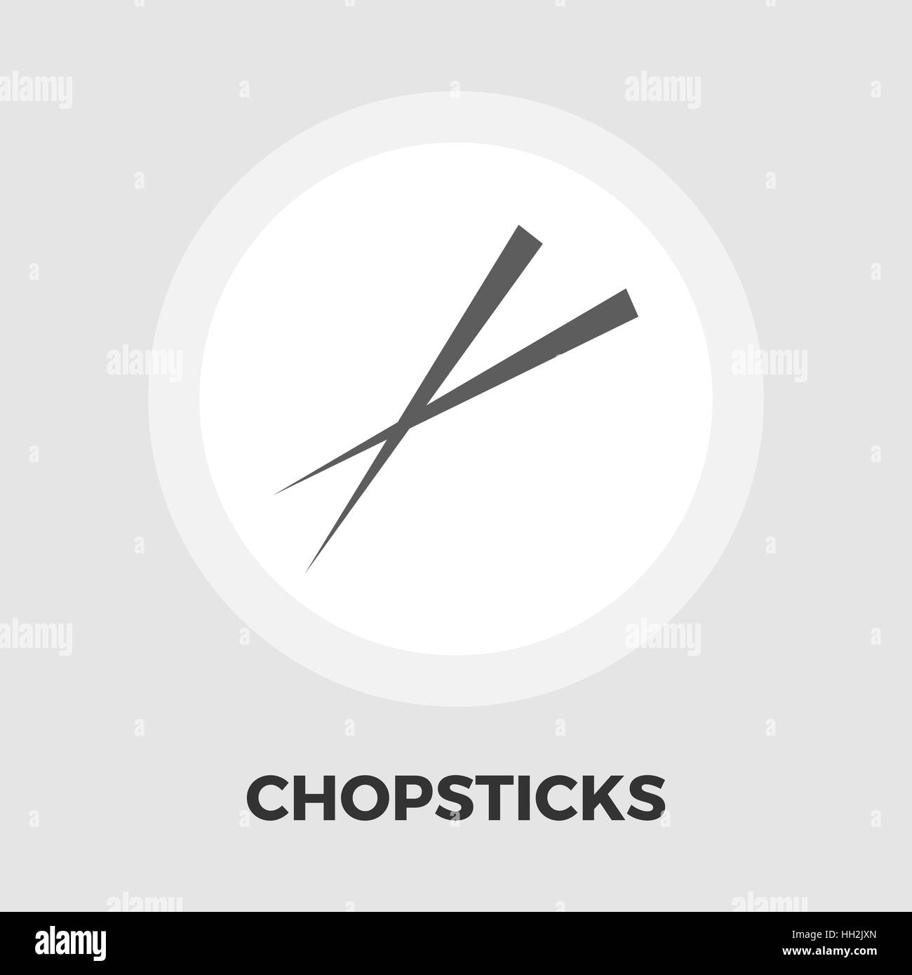 Chopsticks icon vector. Flat icon isolated on the white background ...