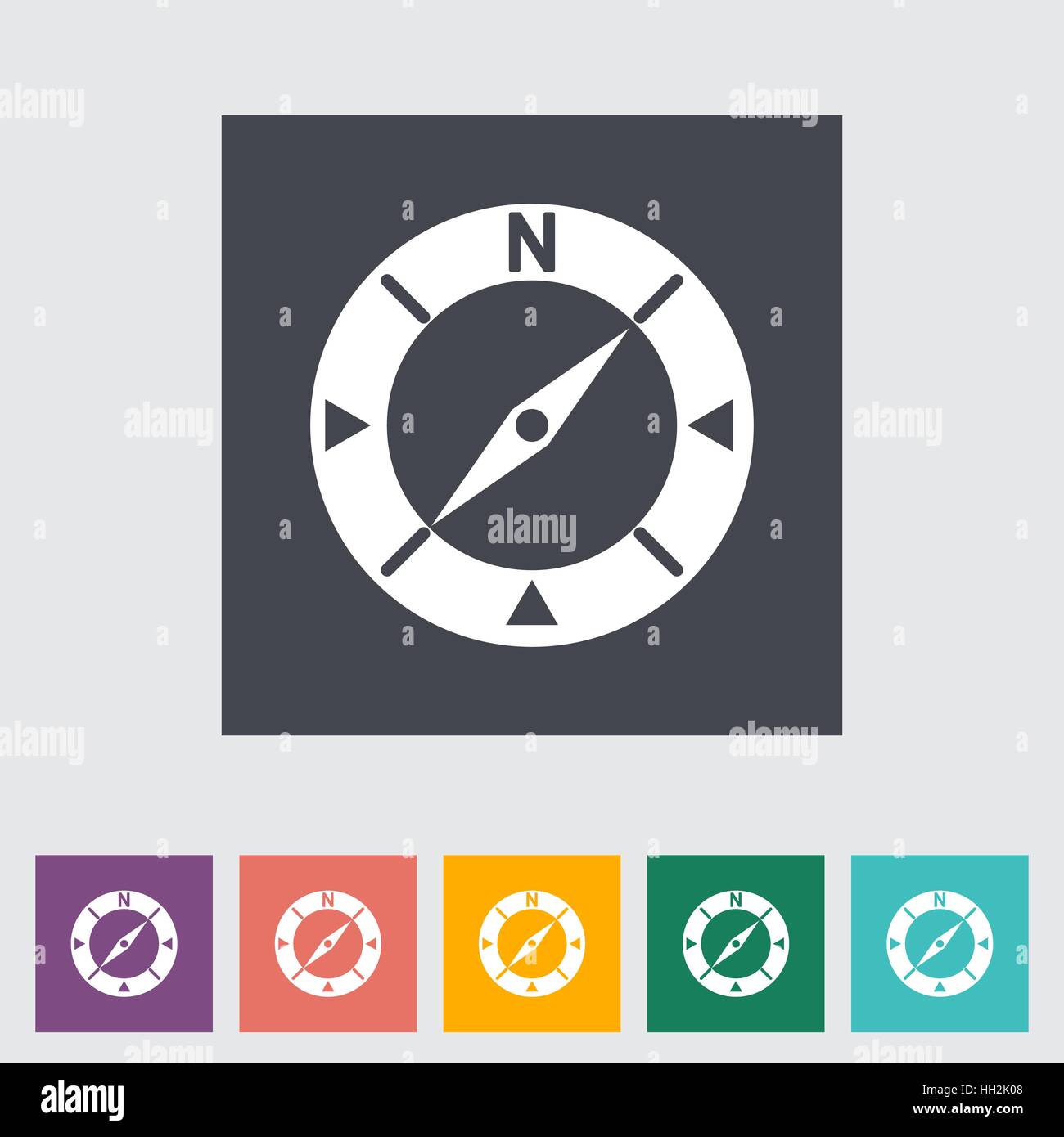 Compass flat icon. Vector illustration EPS Stock Vector Image & Art - Alamy