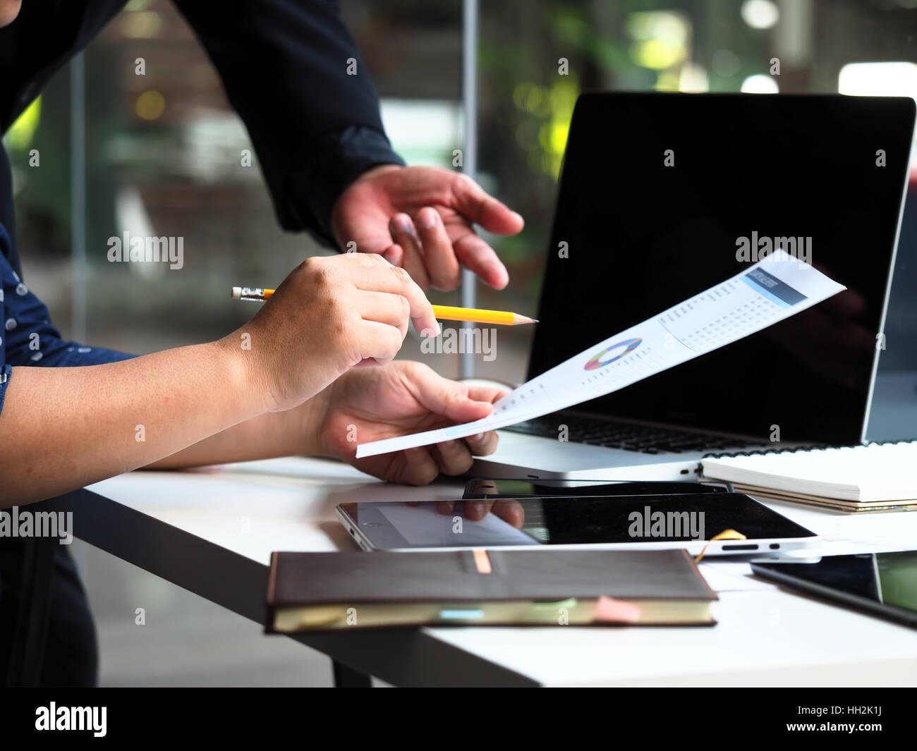 Business analysis accounting on work place in business office and ...