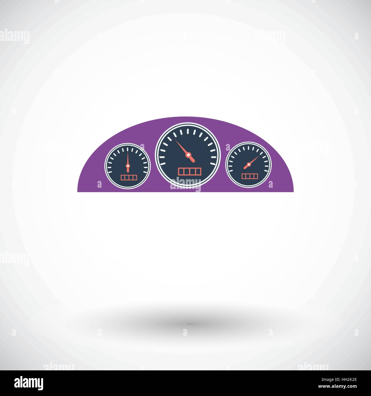 Dashboard. Single flat icon on white background. Vector illustration ...