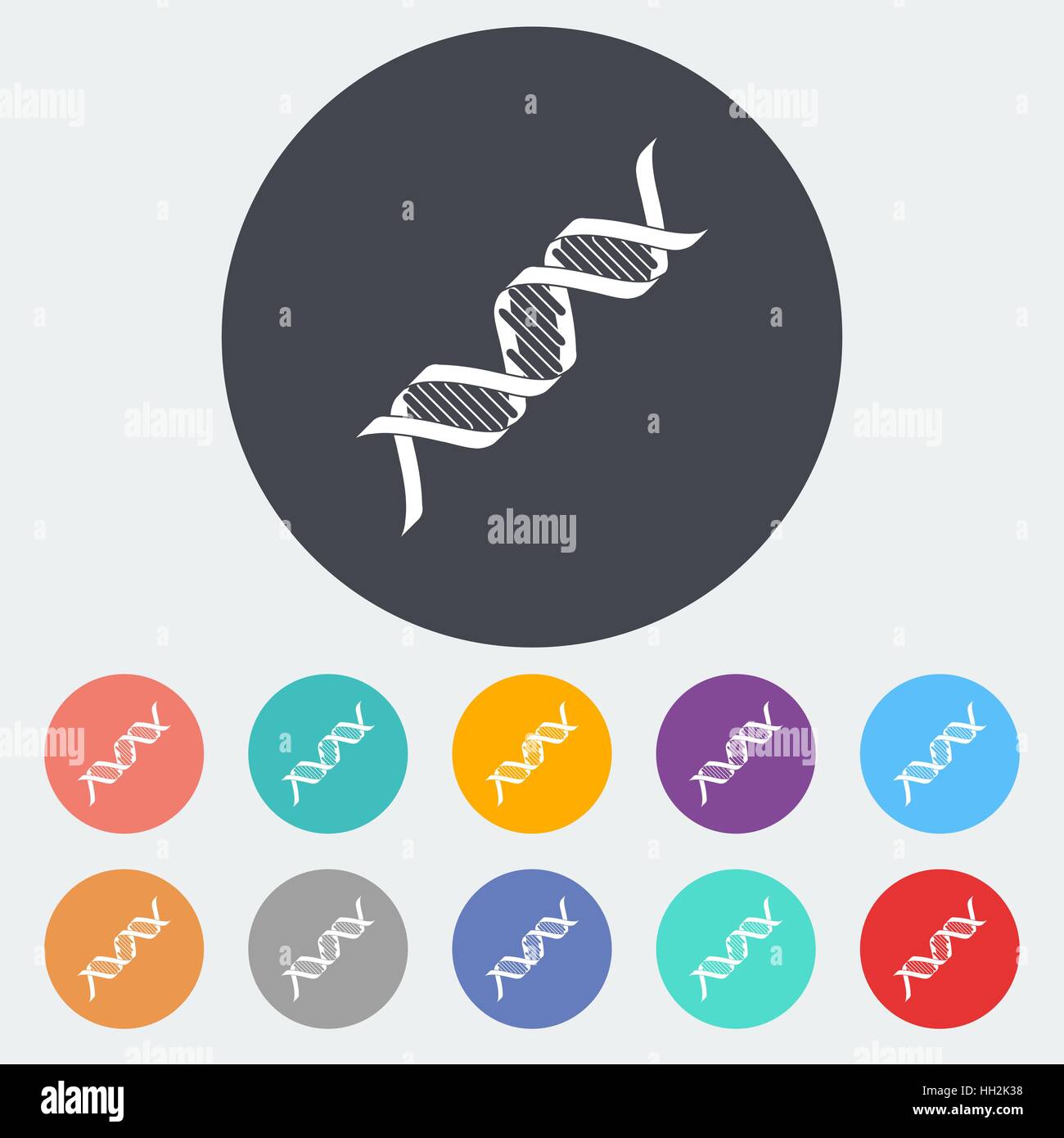 Dna illustration painting Stock Vector Images - Alamy