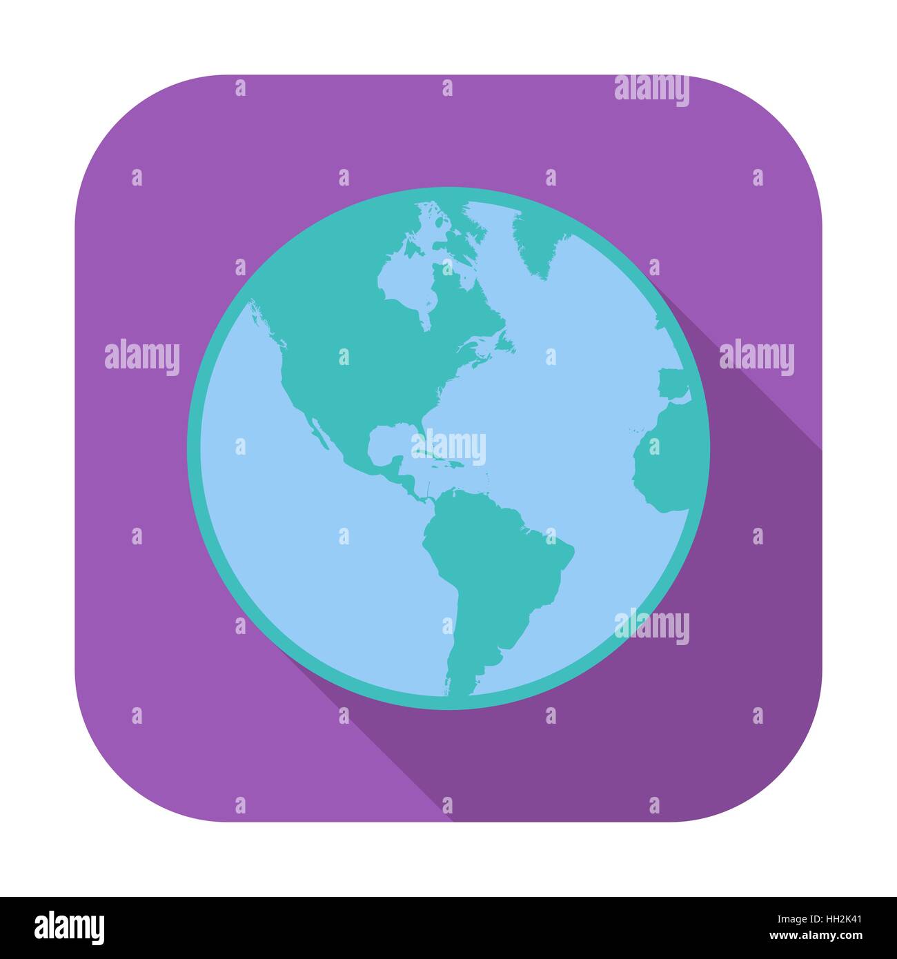 Earth icon. Single flat color icon. Vector illustration Stock Vector ...