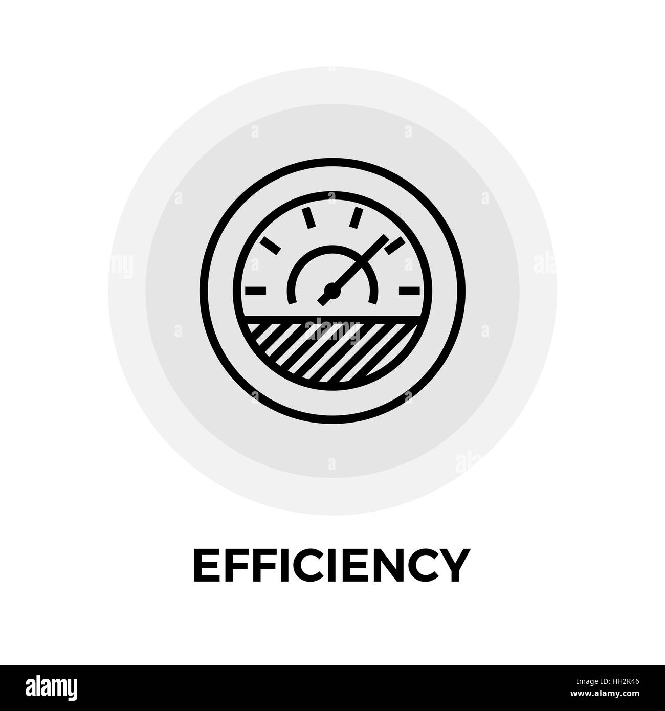 Efficiency icon vector. Flat icon isolated on the white background ...