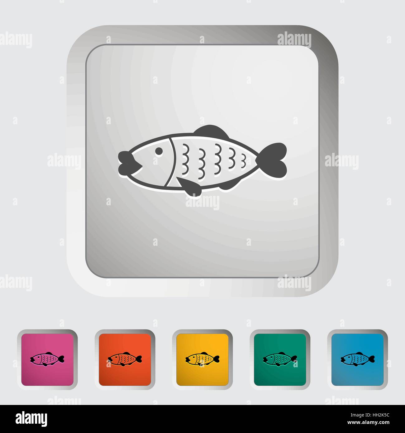 Fish. Single icon. Vector illustration Stock Vector Image & Art - Alamy