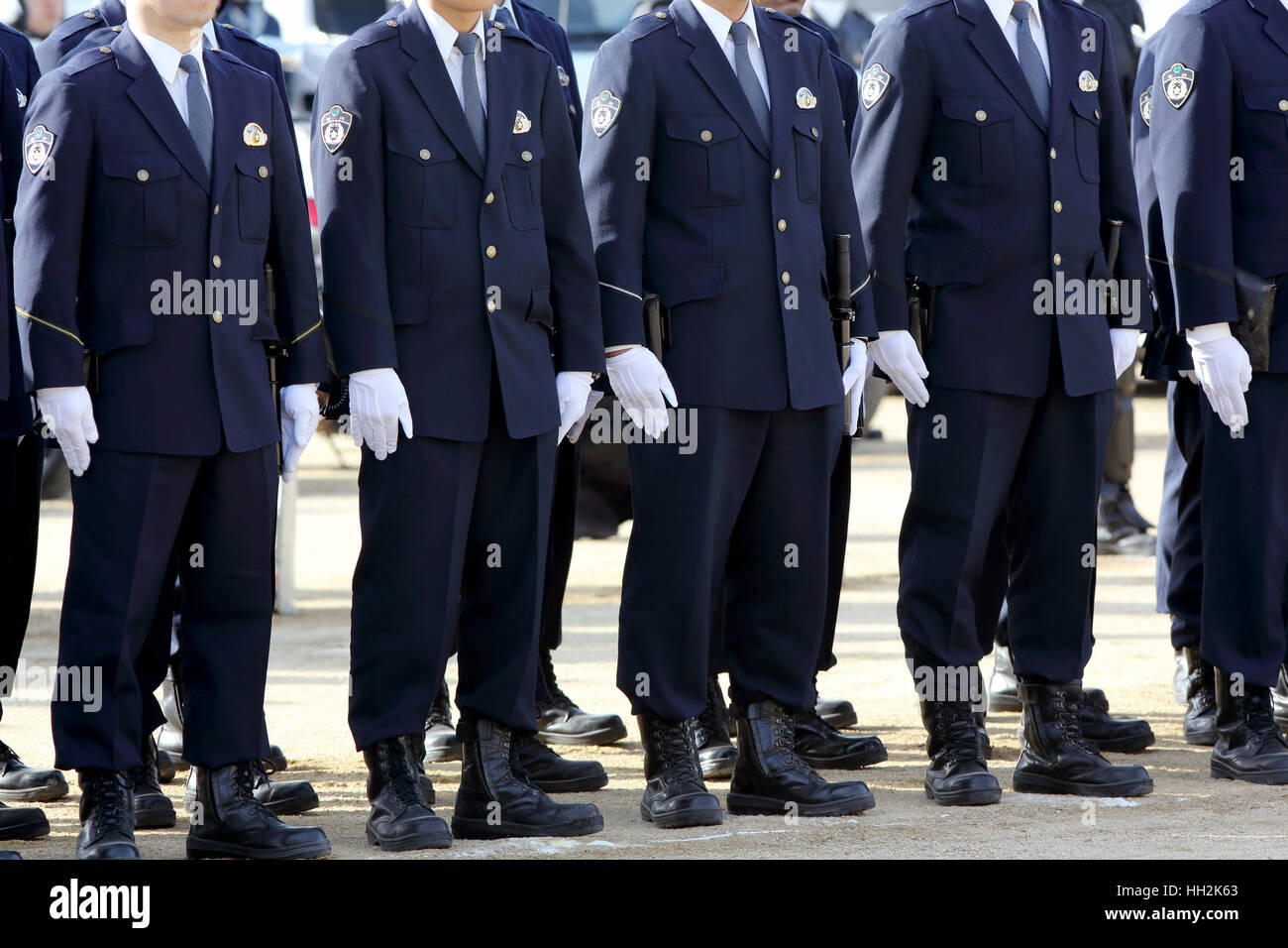 Japanese police officers uniform hi-res stock photography and images ...