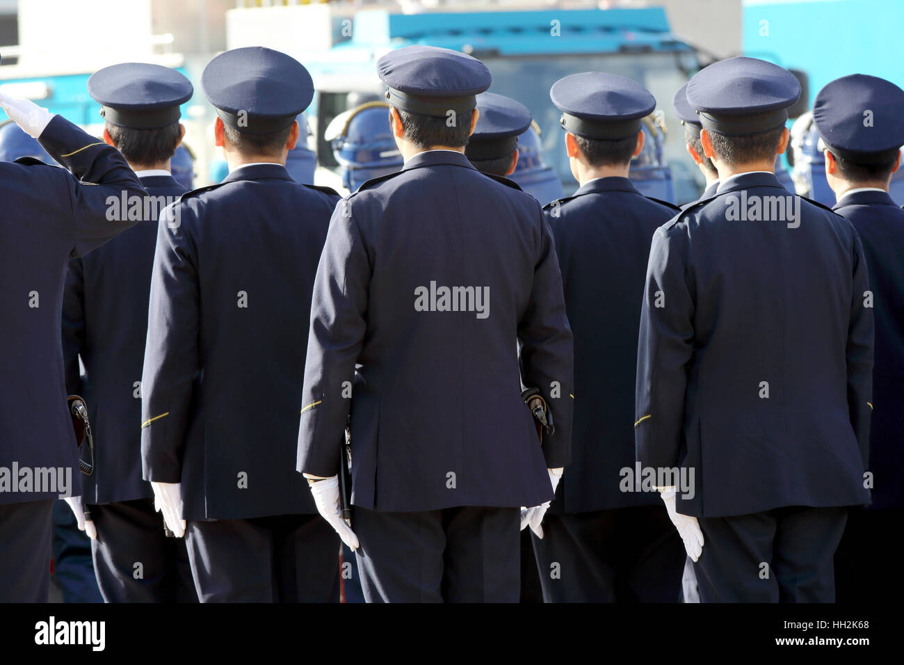 Japanese police officers uniform hi-res stock photography and images ...